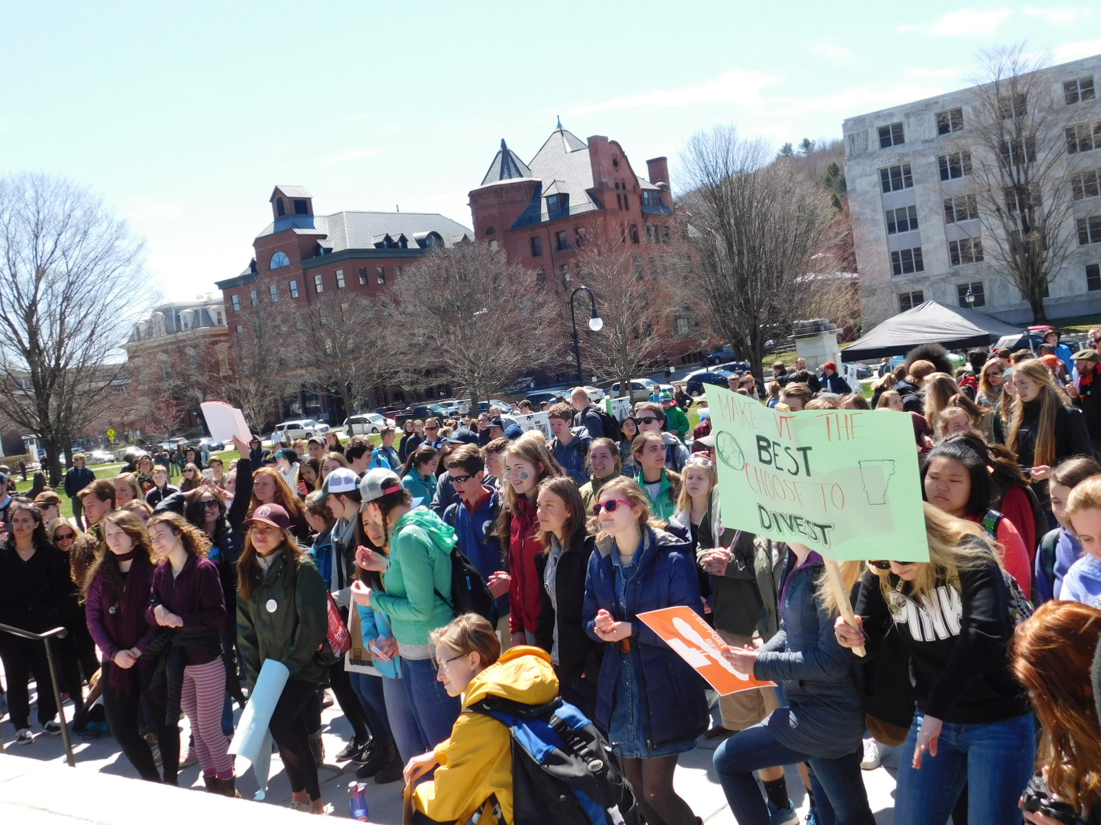 Hundreds of Students Rally for Climate Action